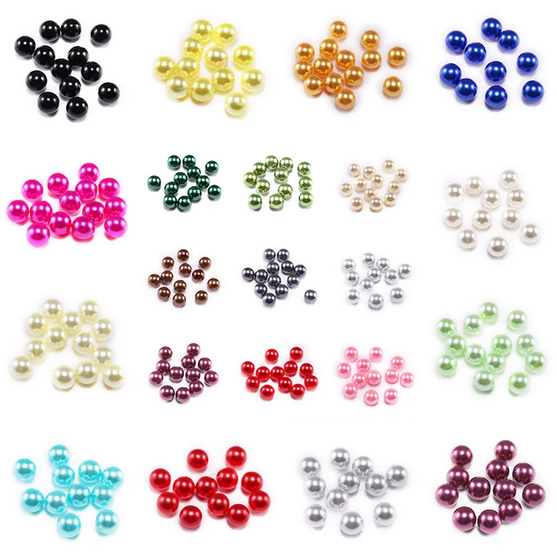 JC Crystal Wholesale Colorful 6-10mm 250g/bag ABS Pearl Beads with Hole ...