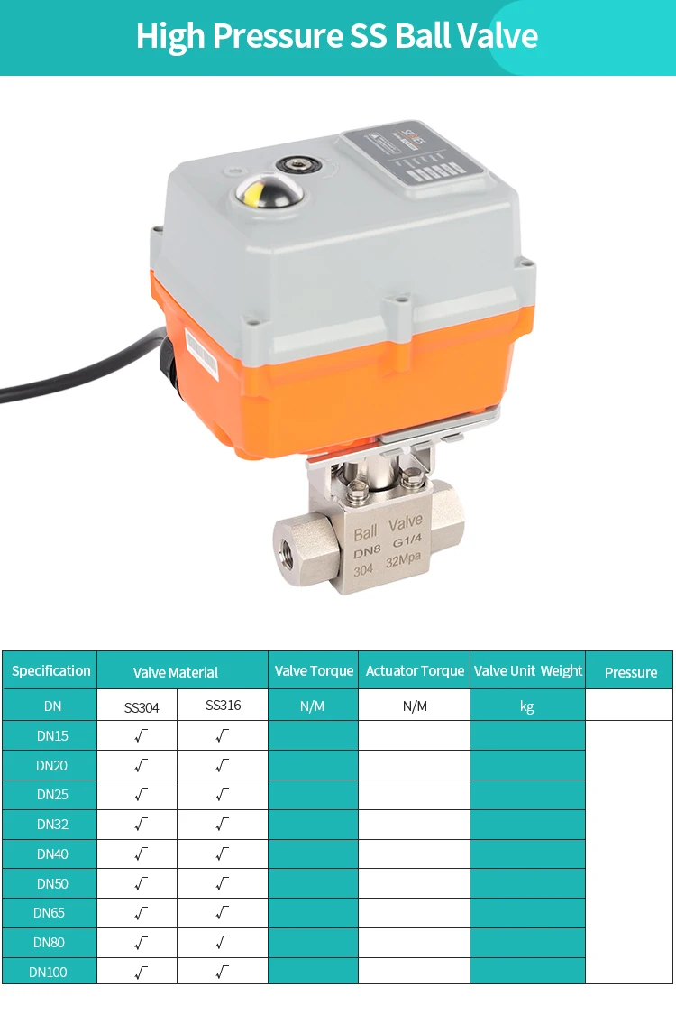 High Pressure Electric Motor Operated Proportional Control Ball Valve Motorized Automatic Ball ...