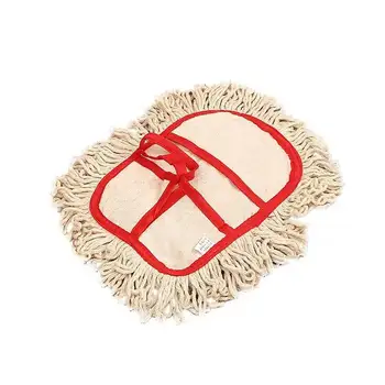 White Cotton Yarn Flat Mop Rectangle Shape Indoor Floor Cleaning Mop ...