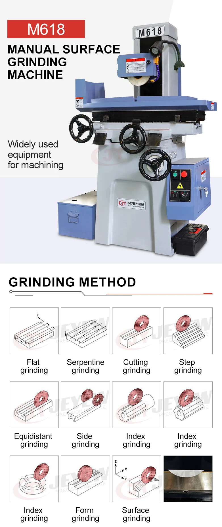 Mini Surface Grinding Machine M618 - Easy to Operate