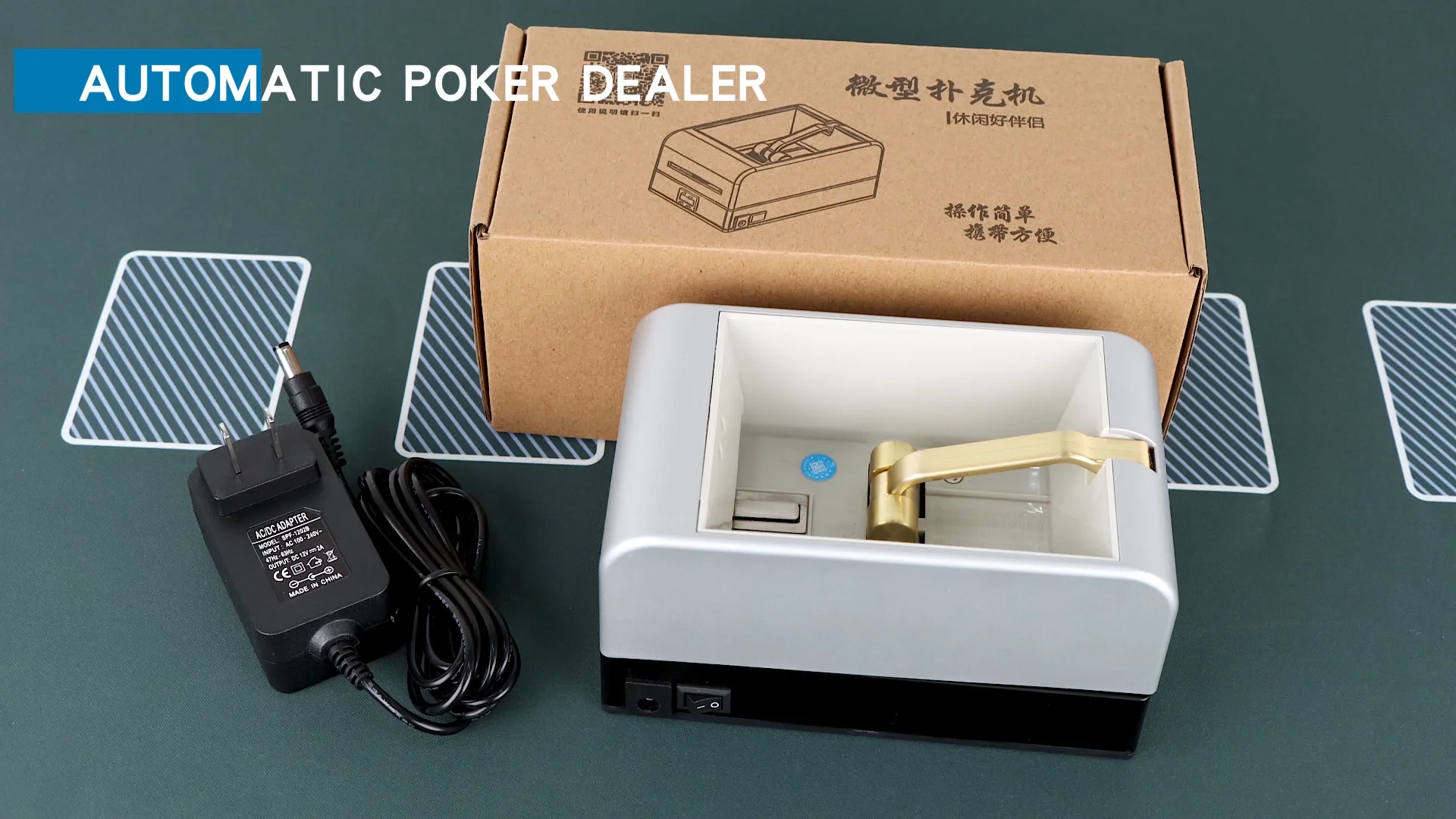 Yh 8 Decks Automatic Playing Card Electric 360 Degree Rotating Card ...