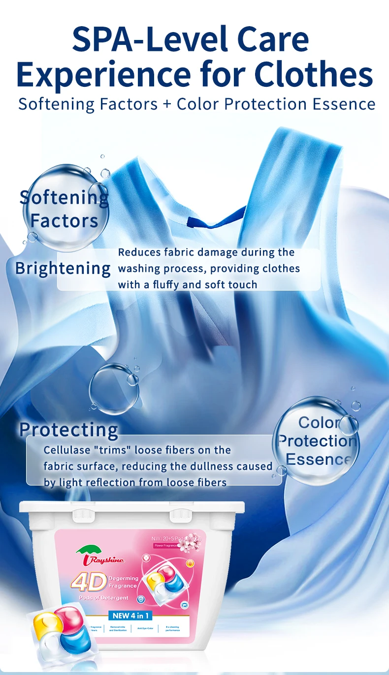 4 in 1 Deep Washing Detergent Laundry Detergent Pod 20+5 Pieces| Alibaba.com