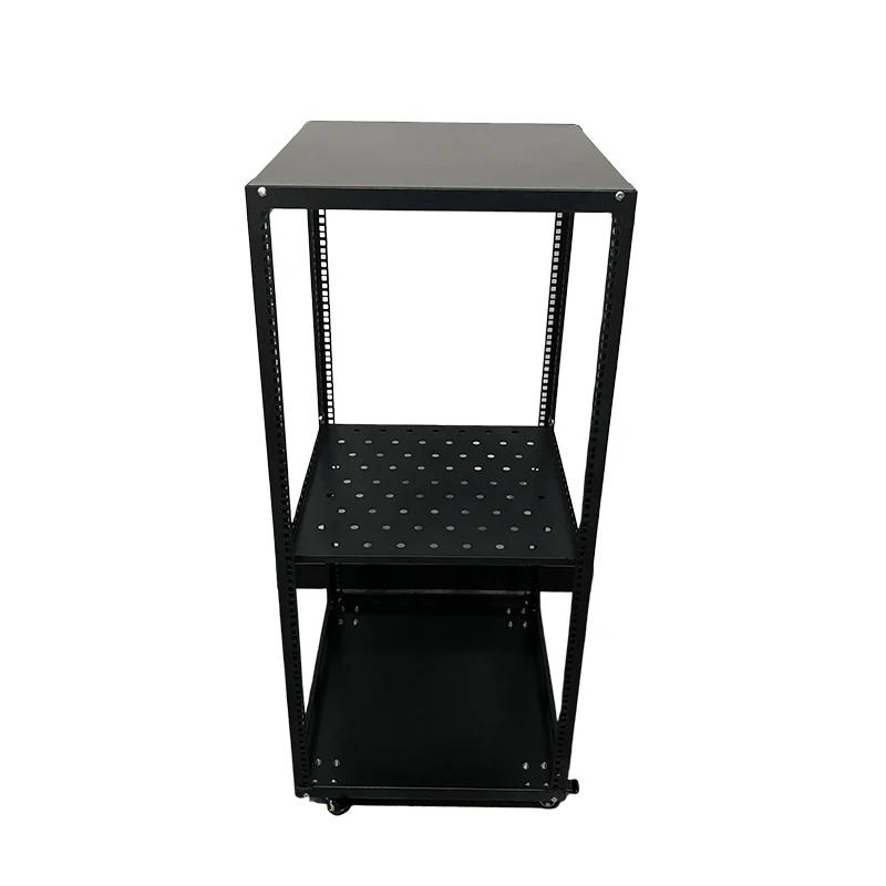 Adjustable Depth Cold Rolled Steel 19 Inch Server Rack 4 Post Open Rack ...