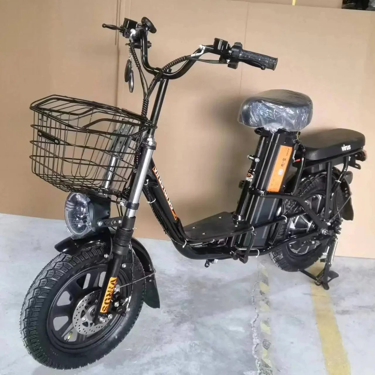 Virus Electric Bike 18 Inch Fat Tire Off Road Ebike 500W 48V 20AH Powerful Mountain Electric ...