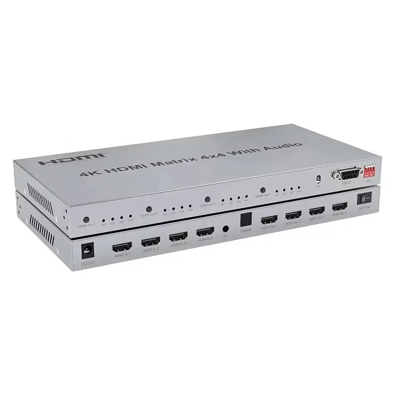 4k Hdmi Matrix 4x4 With Audio Hdmi Switch 4x4 Matrixwith Edid Support ...