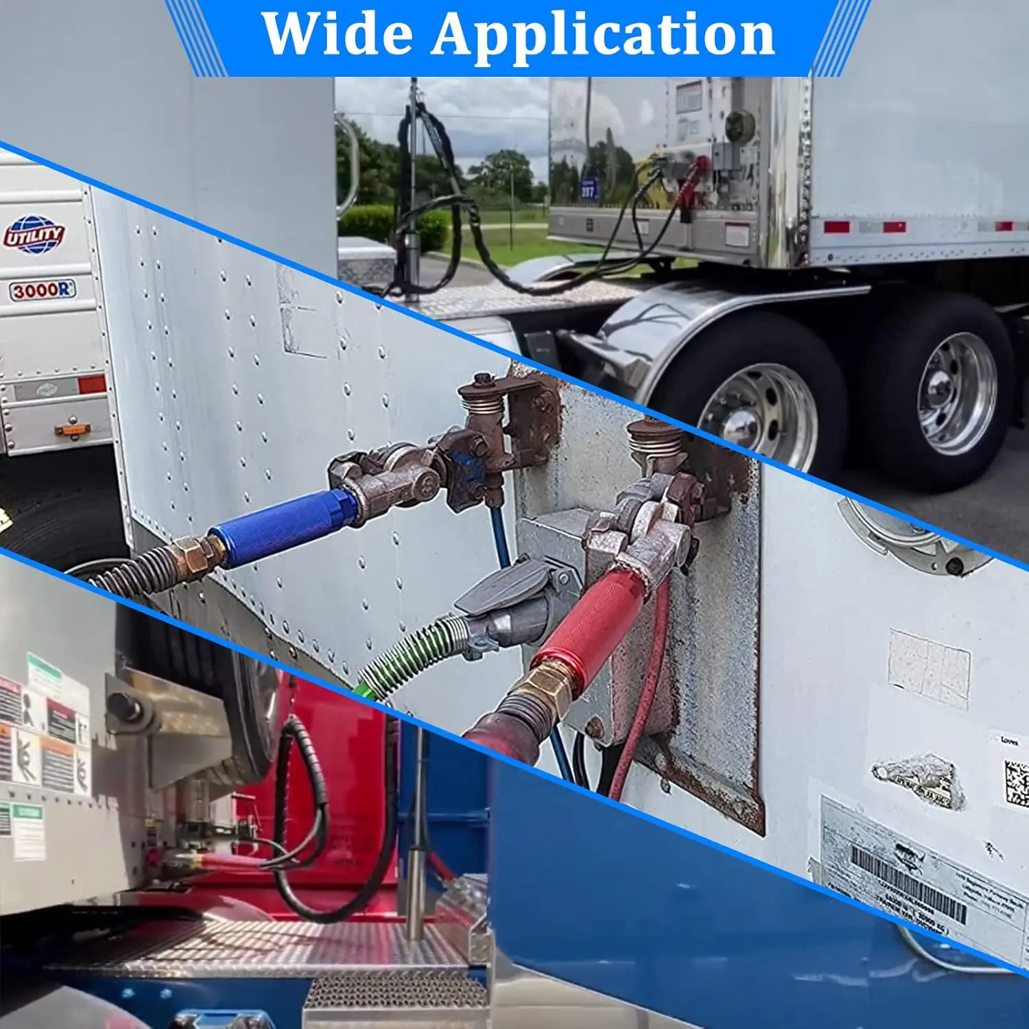 Truck Air Inflating Hose Kits 3/8"id 50ft Wp 300psi Pvc Air Compressor ...