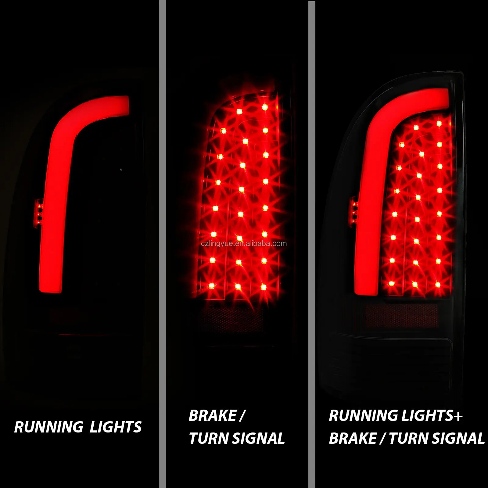 LED Tail Lights for Toyota Tacoma 2005-2015 Brake Rear Lamps Left+Right ...