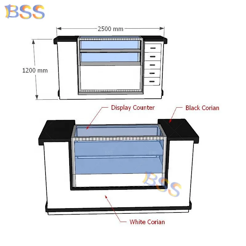 Restaurant Bar Counter Dimensions