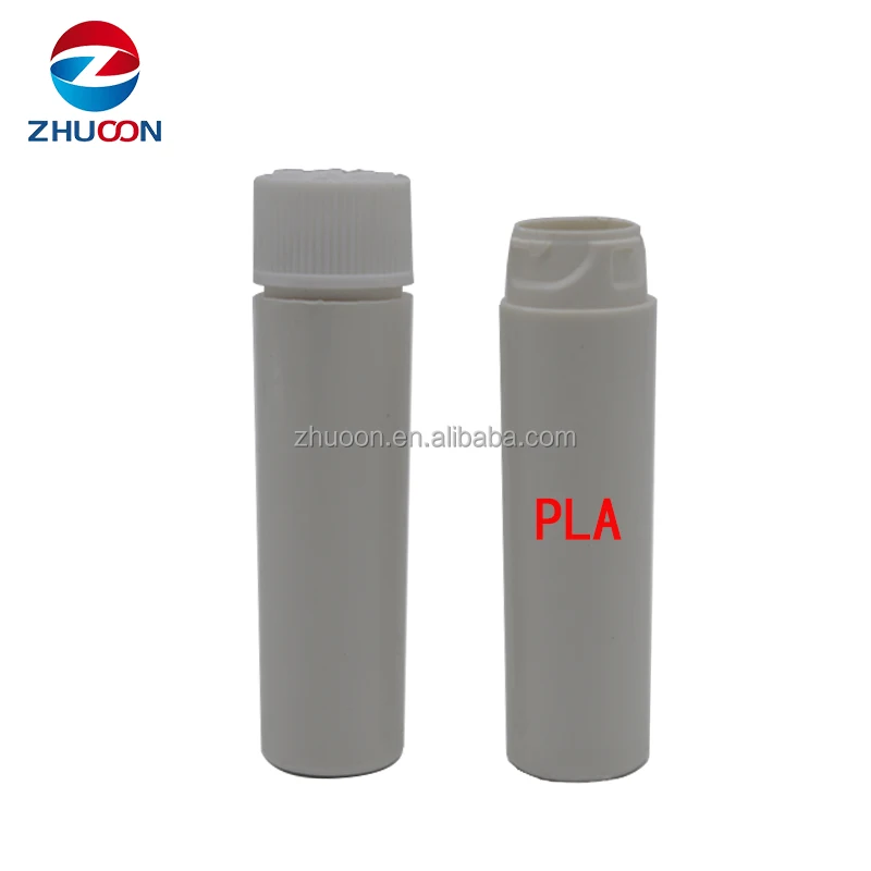 Plastic Pop Top Container Tube with Push Down and Turn Lid Plastic ...