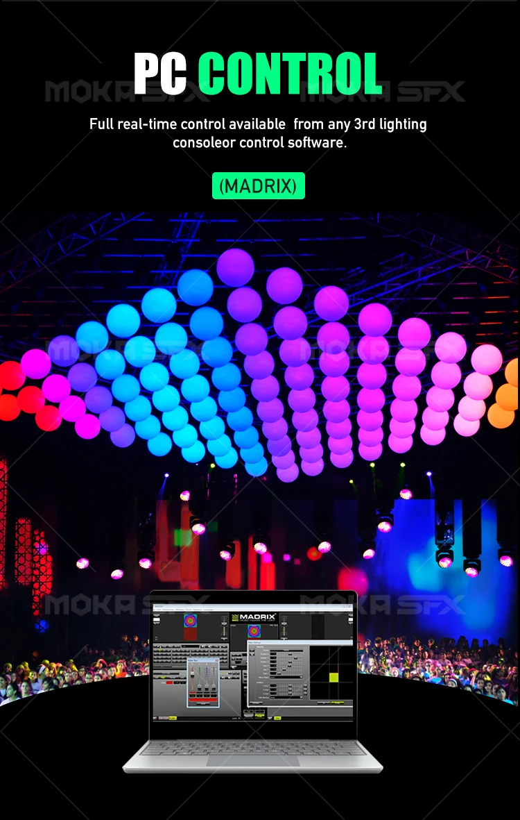 MOKA LED Kinetic Ball - Dynamic Lighting for Weddings