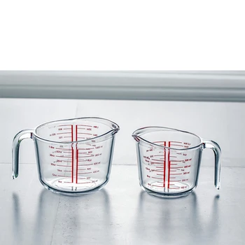 3 Piece Custom Glass Measuring Cups Kitchen Glass Baking Measuring Cup ...