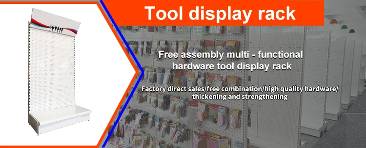 Metallic Supermarket Shelves Custom Retail Store Display Stand Wall ...