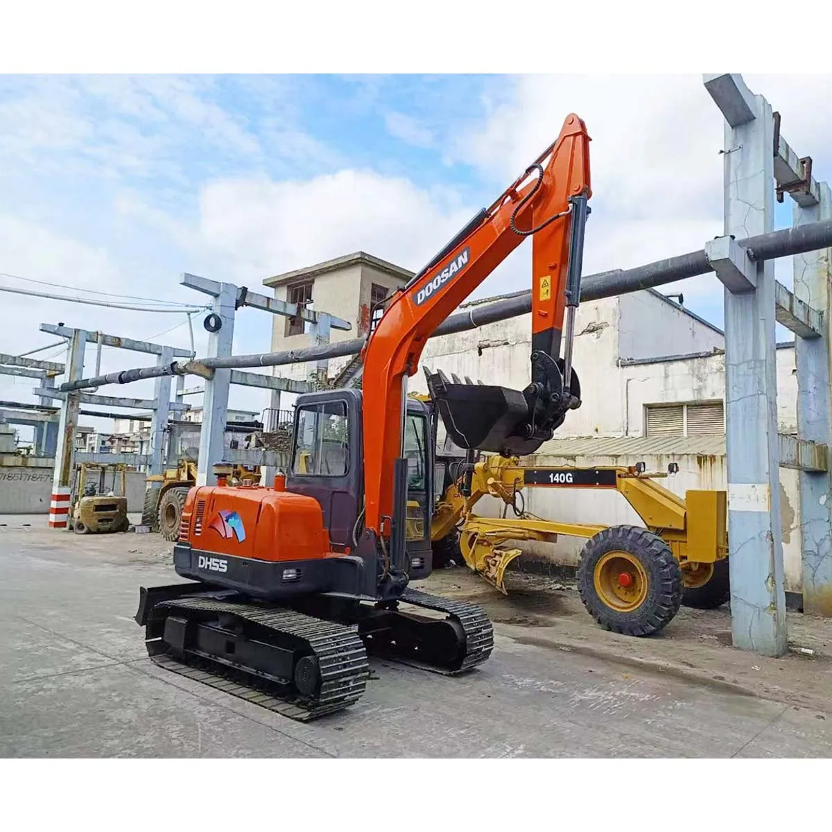 Original Doosan DX55-9C 55 5 Ton Hydraulic Machinery Digger Used Doosan ...
