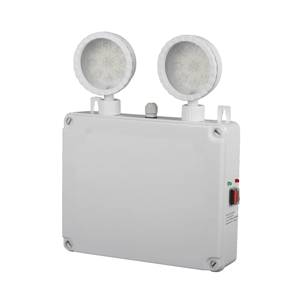 SAA Wall Mounted IP65 Double Head Emergency Light - 6W LED