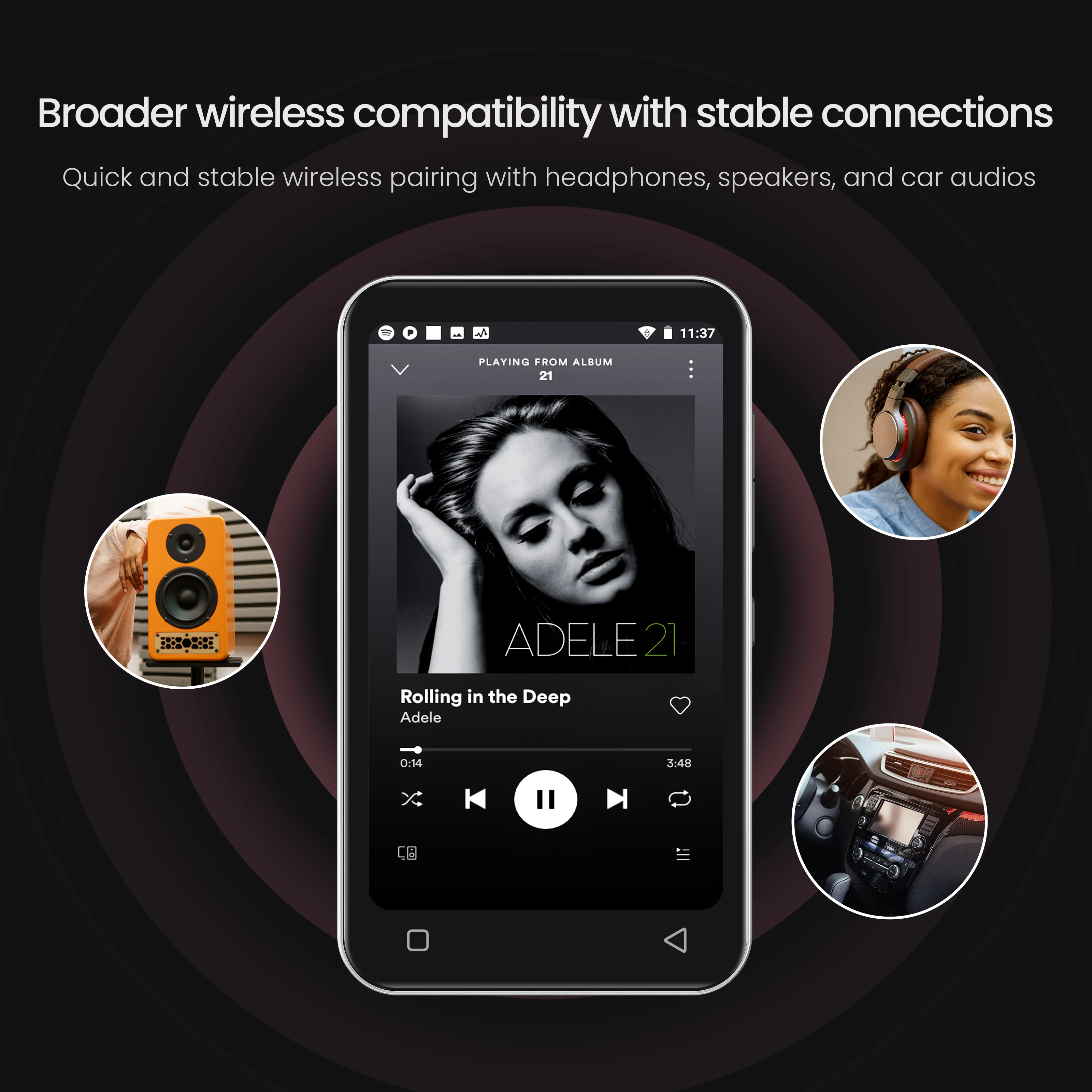 Q8 Flagship MP3 Player - 4.0-Inch Ultra HD Smart Browser