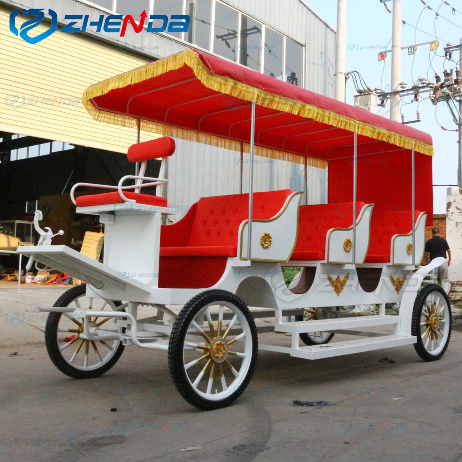 New Wedding Sightseeing Horse Drawn Carriage/high Quality Electric ...