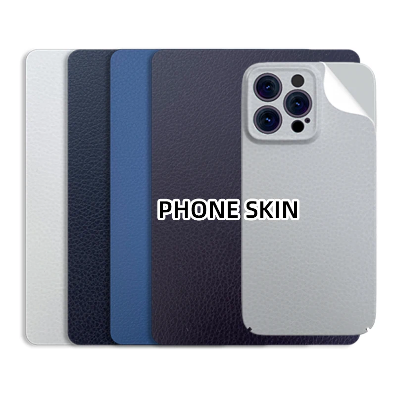 3M Lychee Sticker - Fashionable Mobile Phone Back Skin