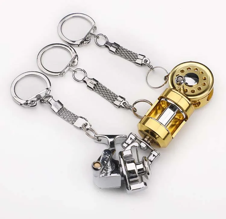 LETOYO Aluminum Key Chain Fly Fishing Reel Keychain