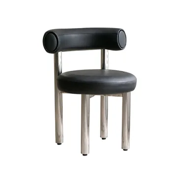 Wabi-sabi Style Antique Simple Stainless Steel Designer Small Fat Chair ...