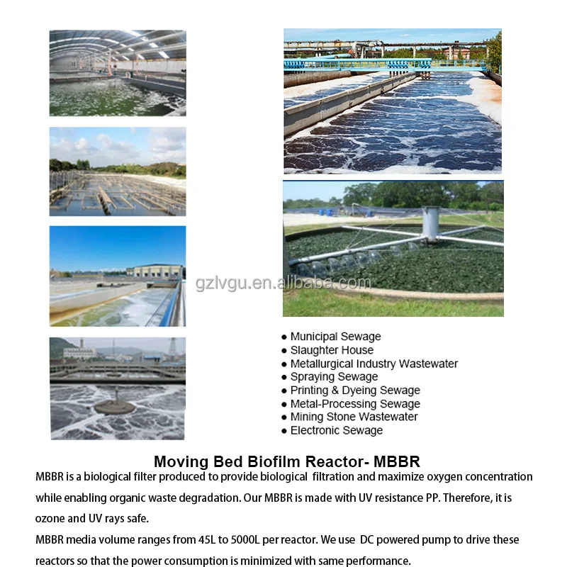 Mbbr600 High Quality Moving Bed Biofilm Reactor Water Purification ...
