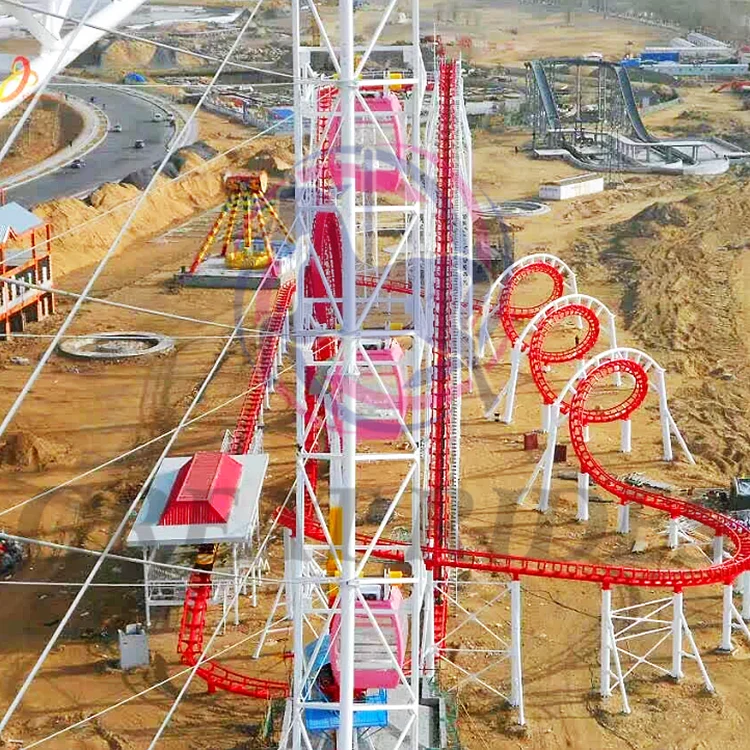 Large Overlapping Roller Coaster Amusement Park Ride Manufacturer ...