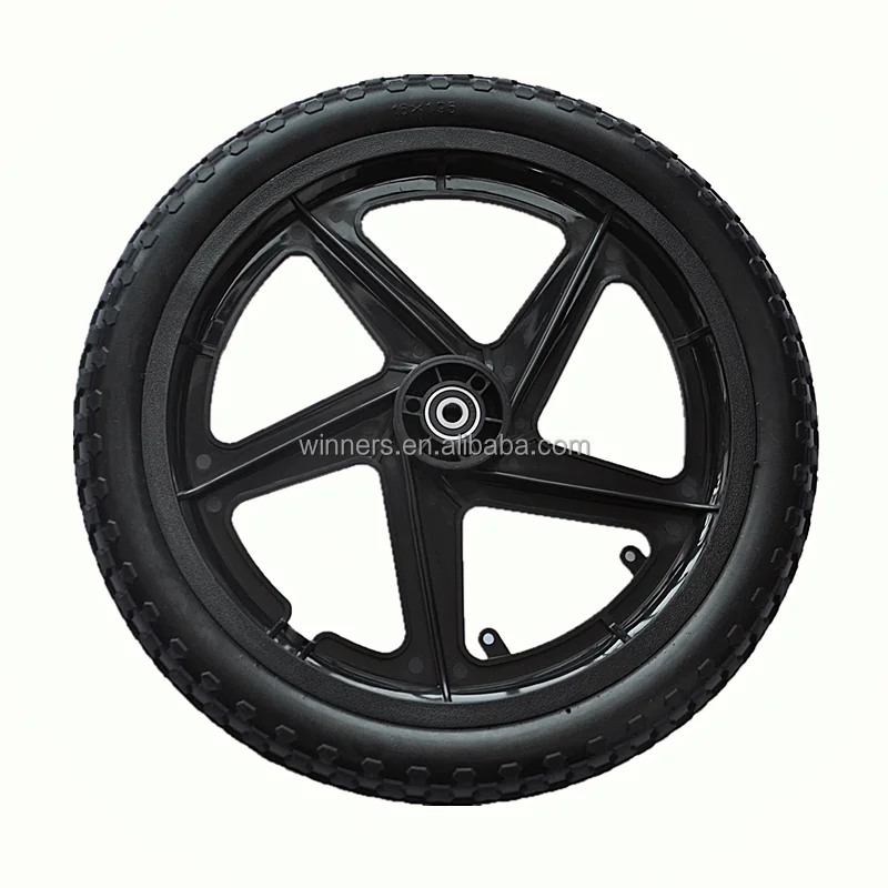 5 Plastic Spoke Rim 16 Inch Lightweight Wheel for Trailers & Garden ...