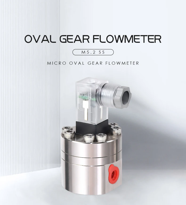Shanghai JSN Digital Stainless Steel Flow Sensor - Micro Oval Gear Flow ...