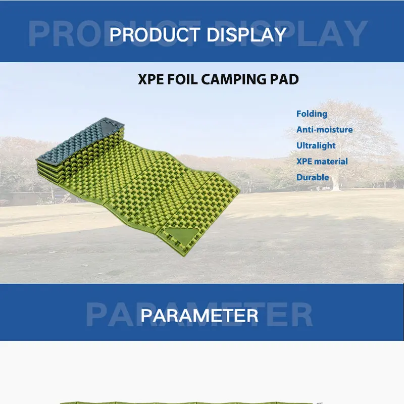Folding Ixpe Foam Sleeping Mat For Camping And Outdoor Travelling And Beach Mat Al Foil Prevent ...