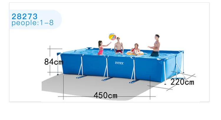INTEX Outdoor Rectangle Swimming Pools - Portable & Durable