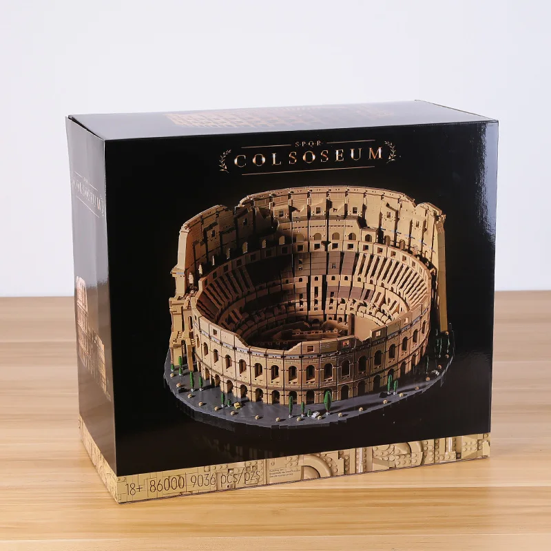 86000 Building Model Ancient Roman Colosseum Model Moc 9036pcs Art Real ...