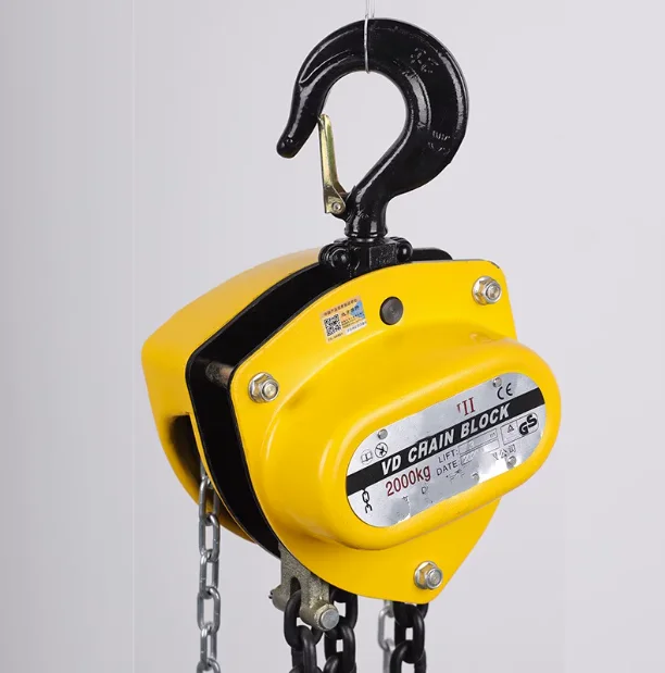 Customized Hand Chain Hoist Triangle Lifting Hoist Chain Block 2 Ton