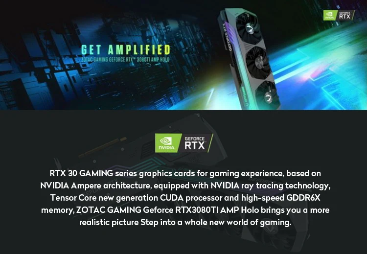 Gaming Card Geforce Rtx3080 Amp Holo 12gb Super Pc Video Graphics Card ...
