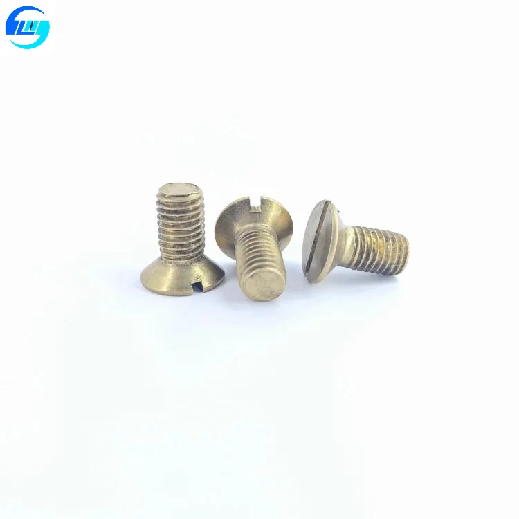 Countersunk Head Machine Screws Brass M3 M4 M5 M8 Slotted Countersunk ...