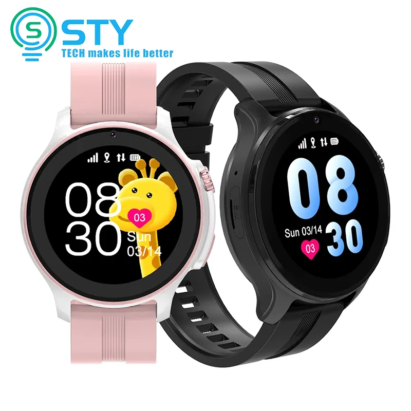 Kids Smart Watch Round Screen Sos Calling Children Smart Watch Remote ...