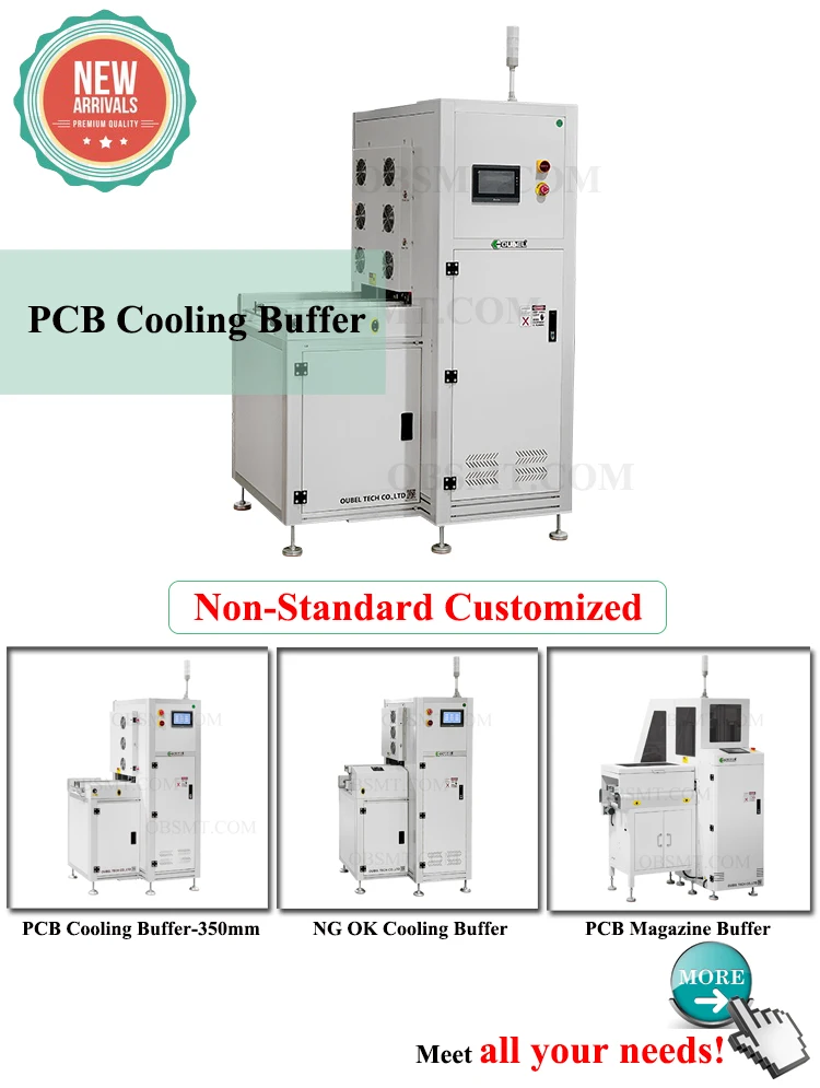 100% New PCB Buffer Conveyor PCB Magazine Unloader SMT Cooling Buffer ...