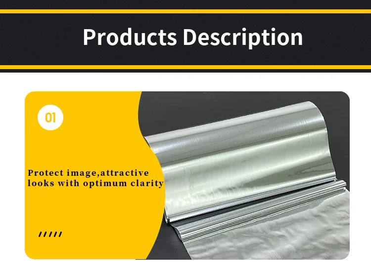 Low Price PET Lamination Film Silver Metallized Laminating Wet Film ...