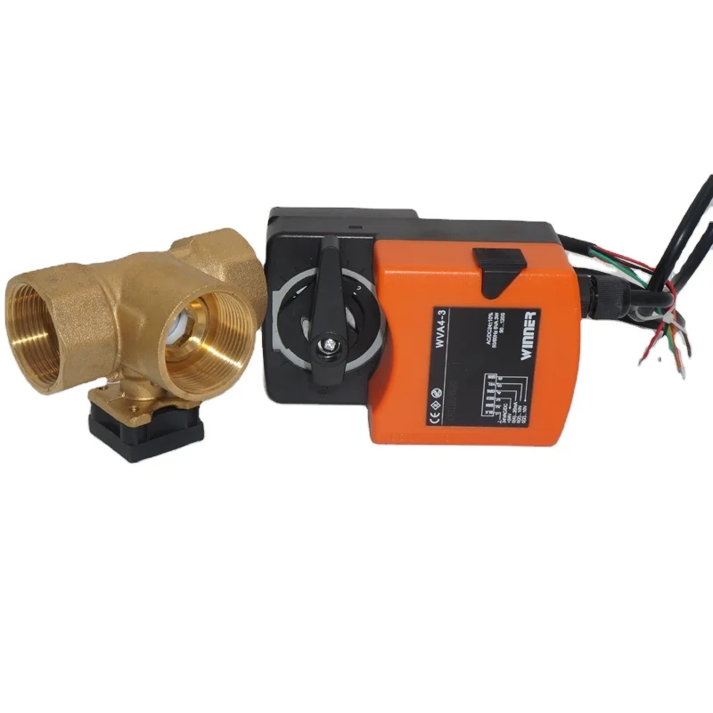 Winvall Ac/dc24v Large Torque 3 Way Motorized Proportional Ball Valves ...