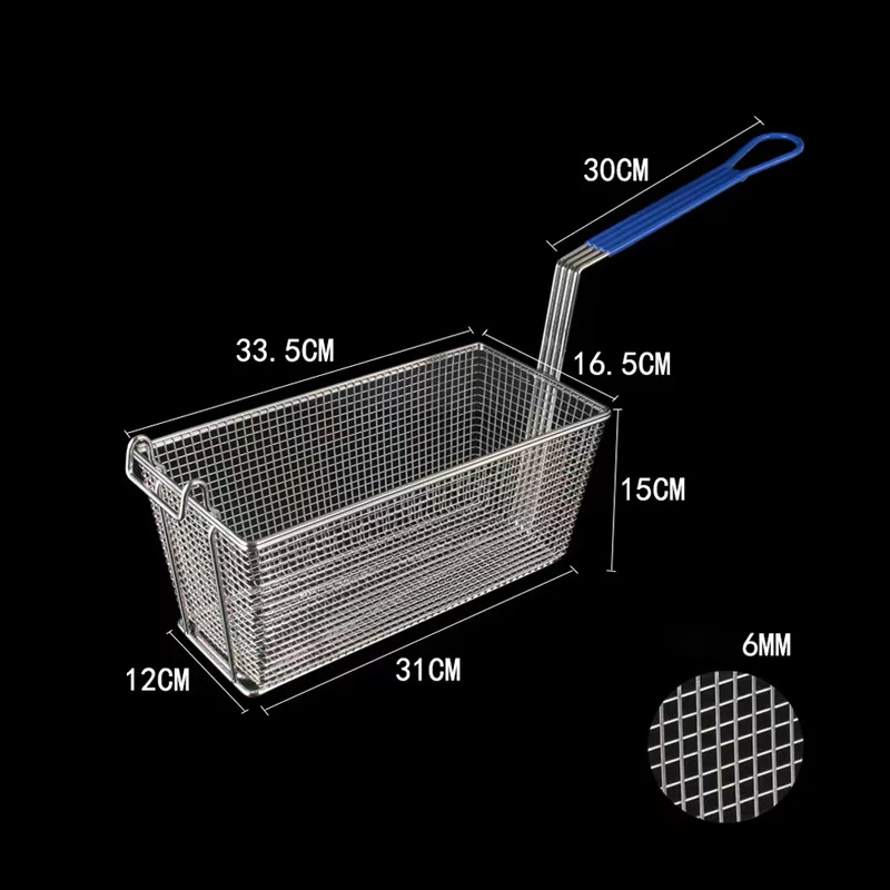 XZX Rectangular Fried Chicken Potato Chips Frying Basket