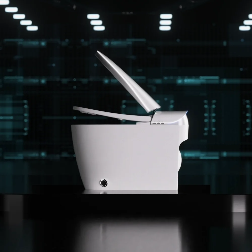 Modern Automatic Sanitary Ware Floor Mounted Auto Flush Electric Toilet ...