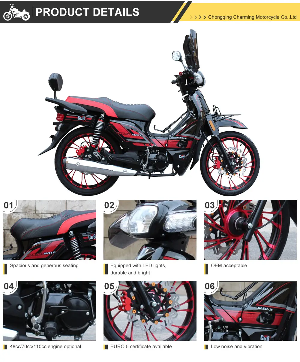 New Design Motorcycle 110CC Cub Motorcycle 100cc 110cc125cc Moped Bikes ...