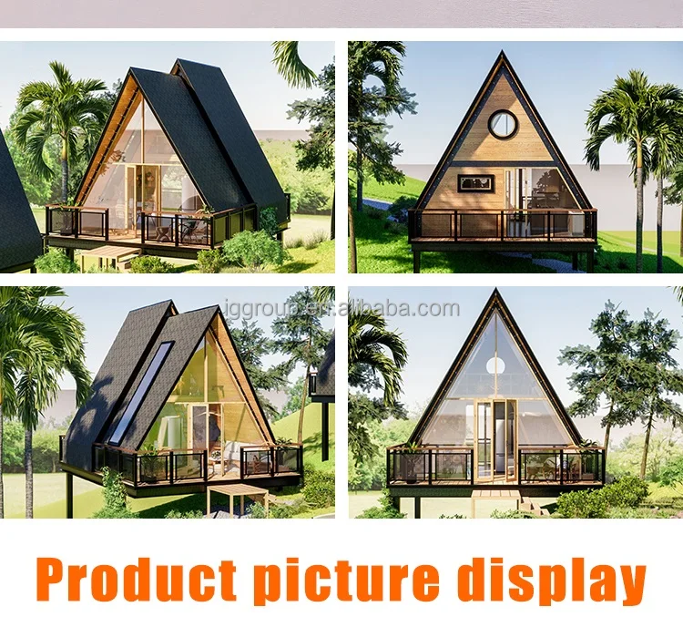 Hig Luxury A-frame Low-rise Villa Heat-insulated Modular Home Prefab ...