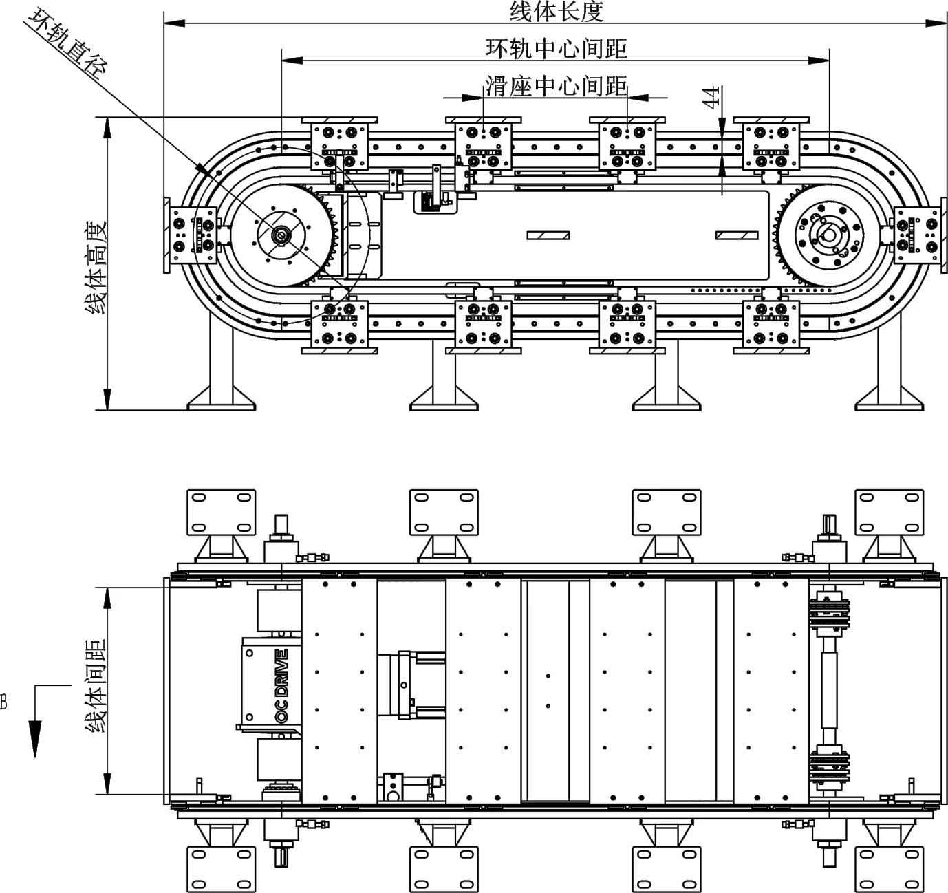 Vertical Guide Rail Conveyor System for Automated Production