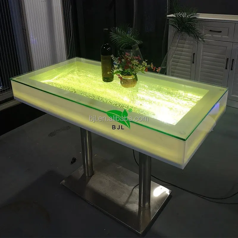 Glowing Water Bubble Tabletop LED Bar Counter Bar Table