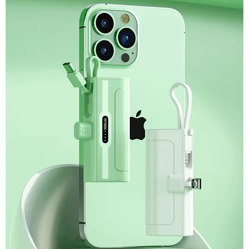 Mini Capsule Charger Power Bank - 5000mah Portable Battery