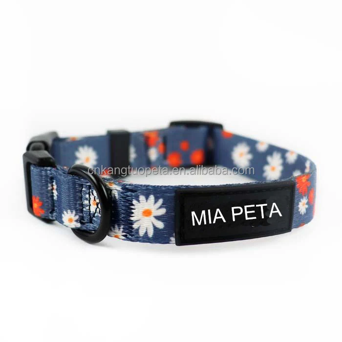 Hot Sale Custom Print Logo Dog Collar and Leash High Quality Custom Pet ...