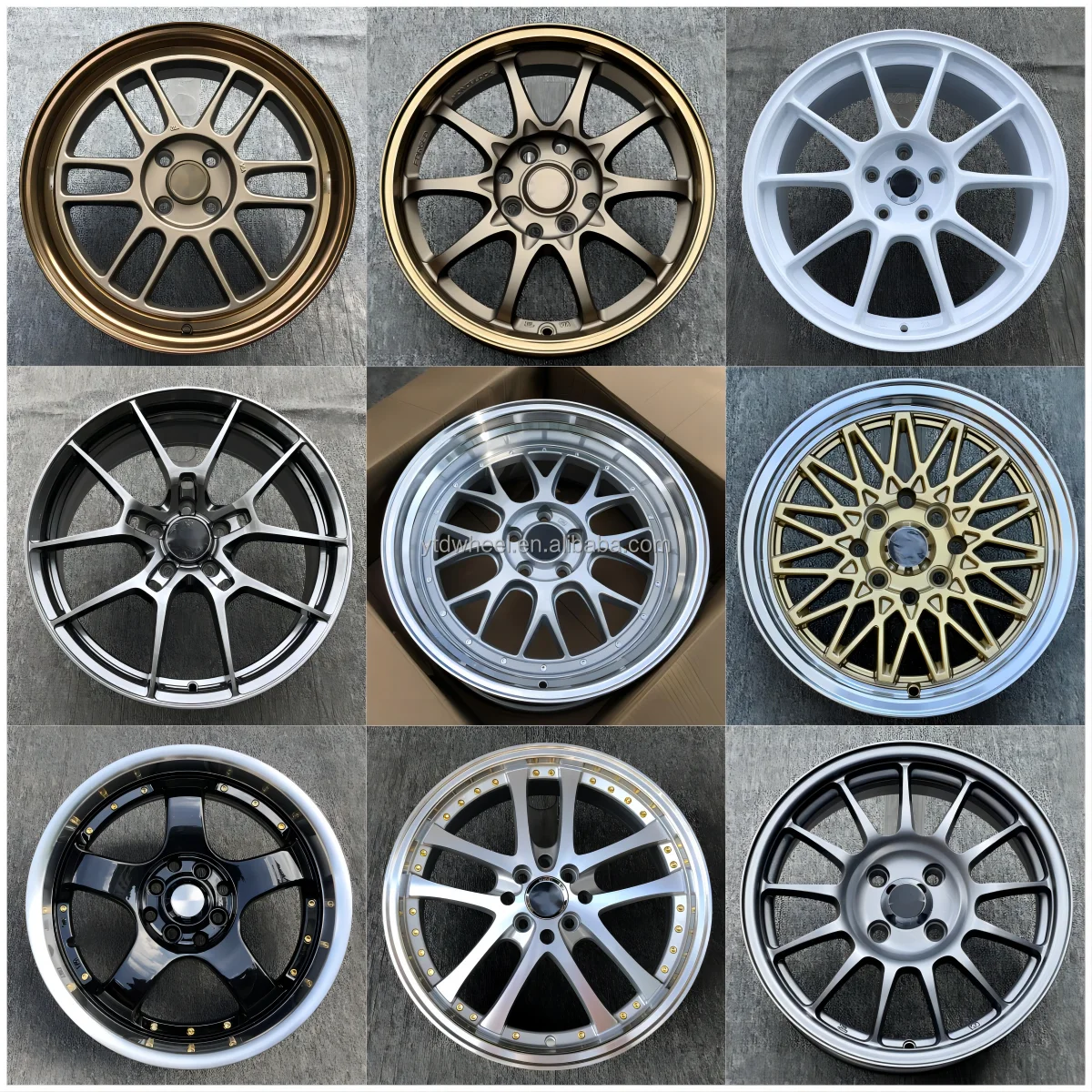 Ytd Ready To Ship Gloss Black Machined Face 18 Inch 8j 5x114.3 Et38 ...