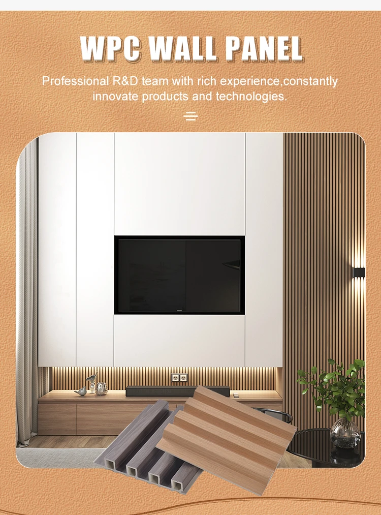Eco-friendly 150*10mm Wpc Pvc Wall Panel Fluted Decorative Board For Interior - Buy Wpc Pvc Wall ...