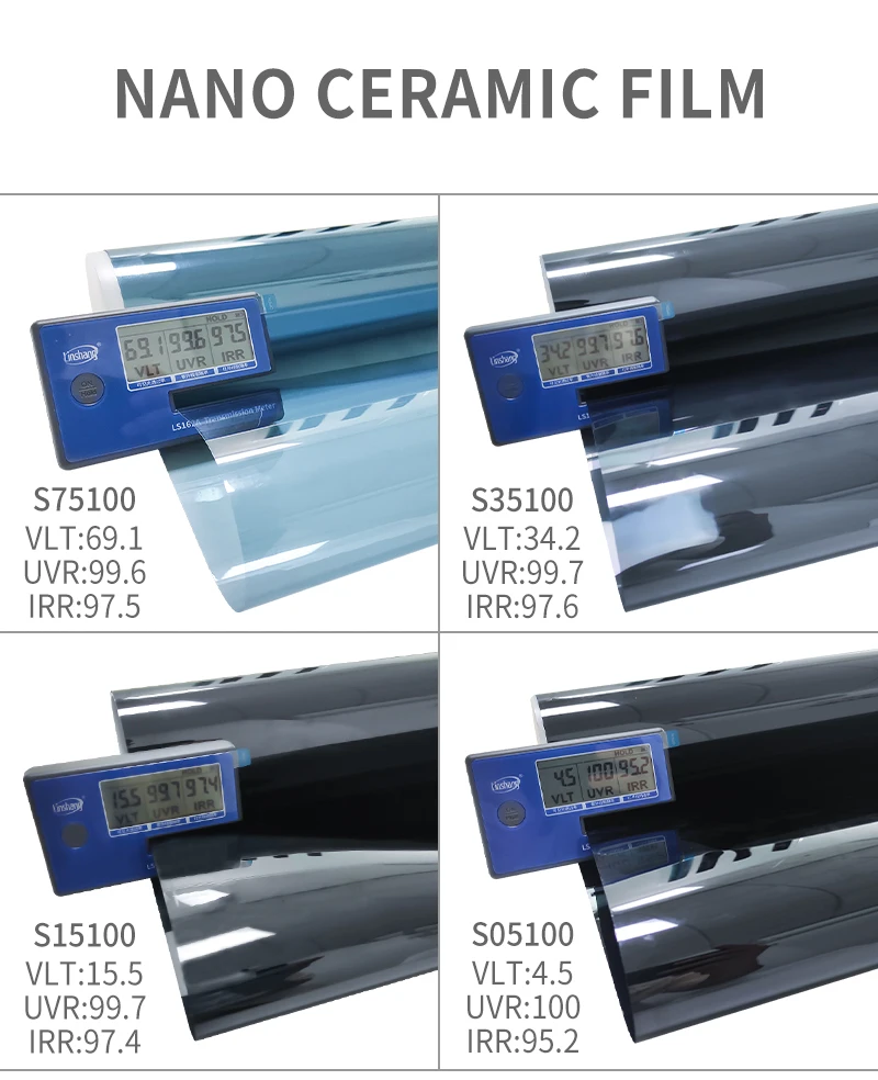 2mil Nano Ceramic Polarized Car Window Tint Film Safety Clear Film ...