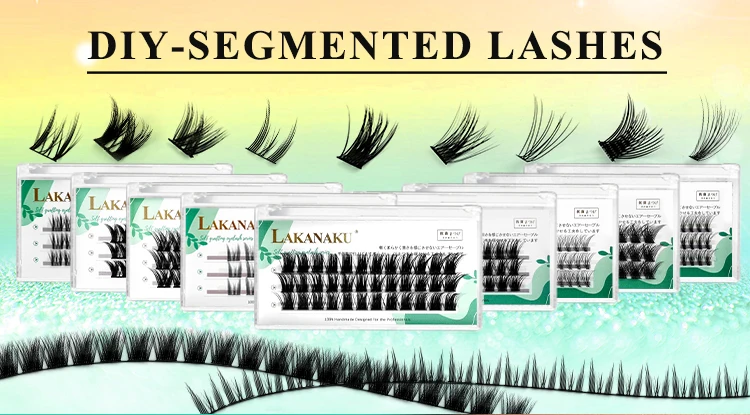 Wholesale Segment Eyelash Tray Custom Logo Diy Lash Extension Kit Bond ...