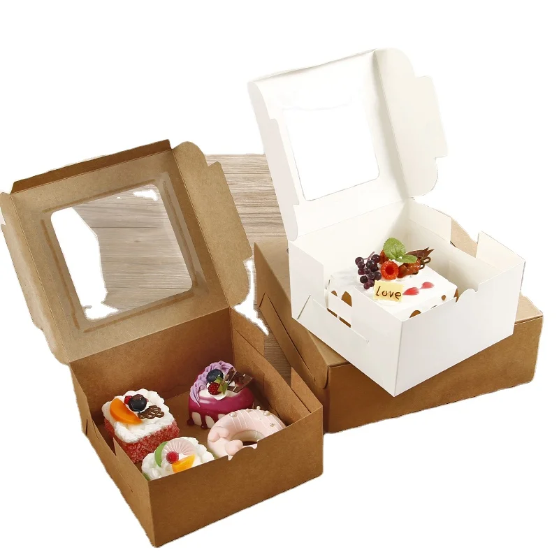 Luxury Cake Boxes with Clear Window - 6, 7, 8, 10 Inch Options for ...